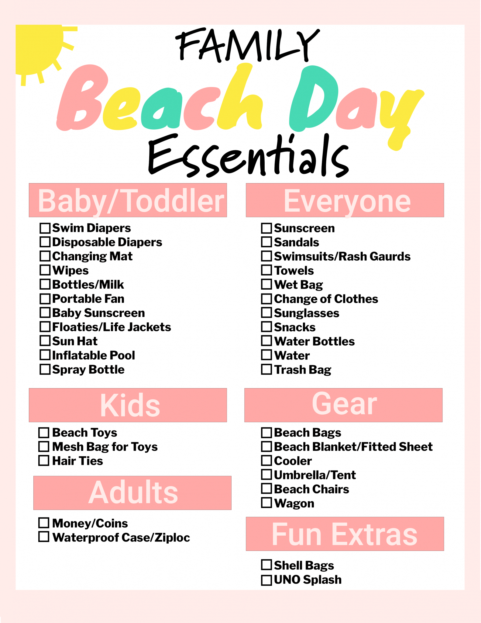 33 Beach Day Essentials Your Family Does Not Want To Forget