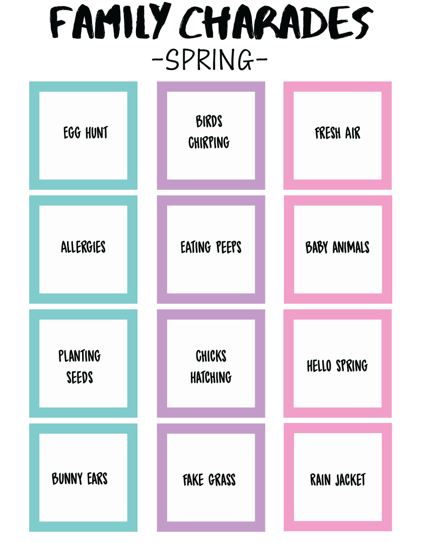 Funny Charades Cards