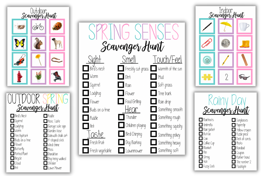 5 Insanely Fun Printable Spring Scavenger Hunt Your Kids Will Have A ...
