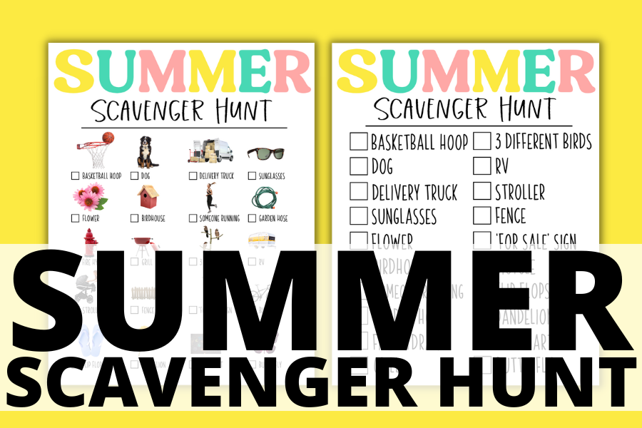 Free Printable Summer Scavenger Hunt For Kids of All Ages