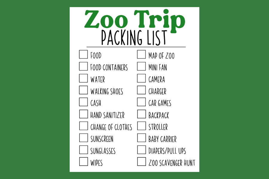 Zoo Trip Packing List You Must See Before Taking A Family Trip To The Zoo Zoo Trip Packing List You Must See Before Taking A Family Trip To The Zoo
