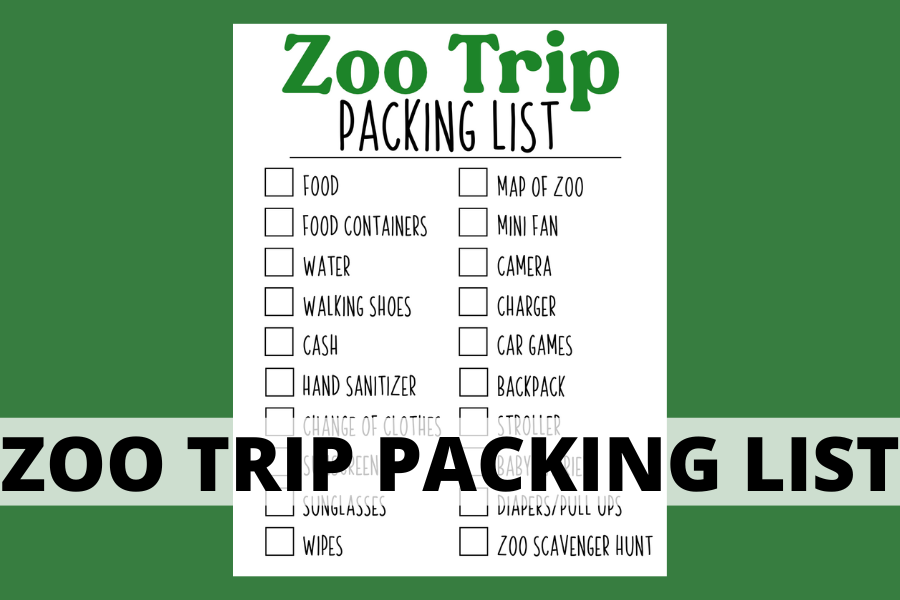 Zoo Trip Packing List You Must See Before Taking A Family Trip To The Zoo
