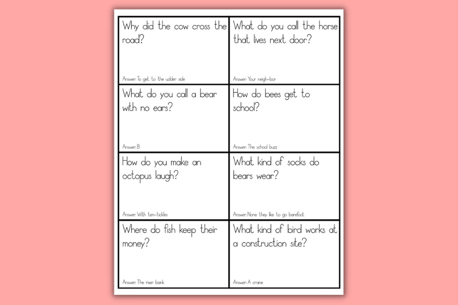 240+ FREE Printable Kid Lunch Jokes To Put In Your Child's Lunchbox For ...