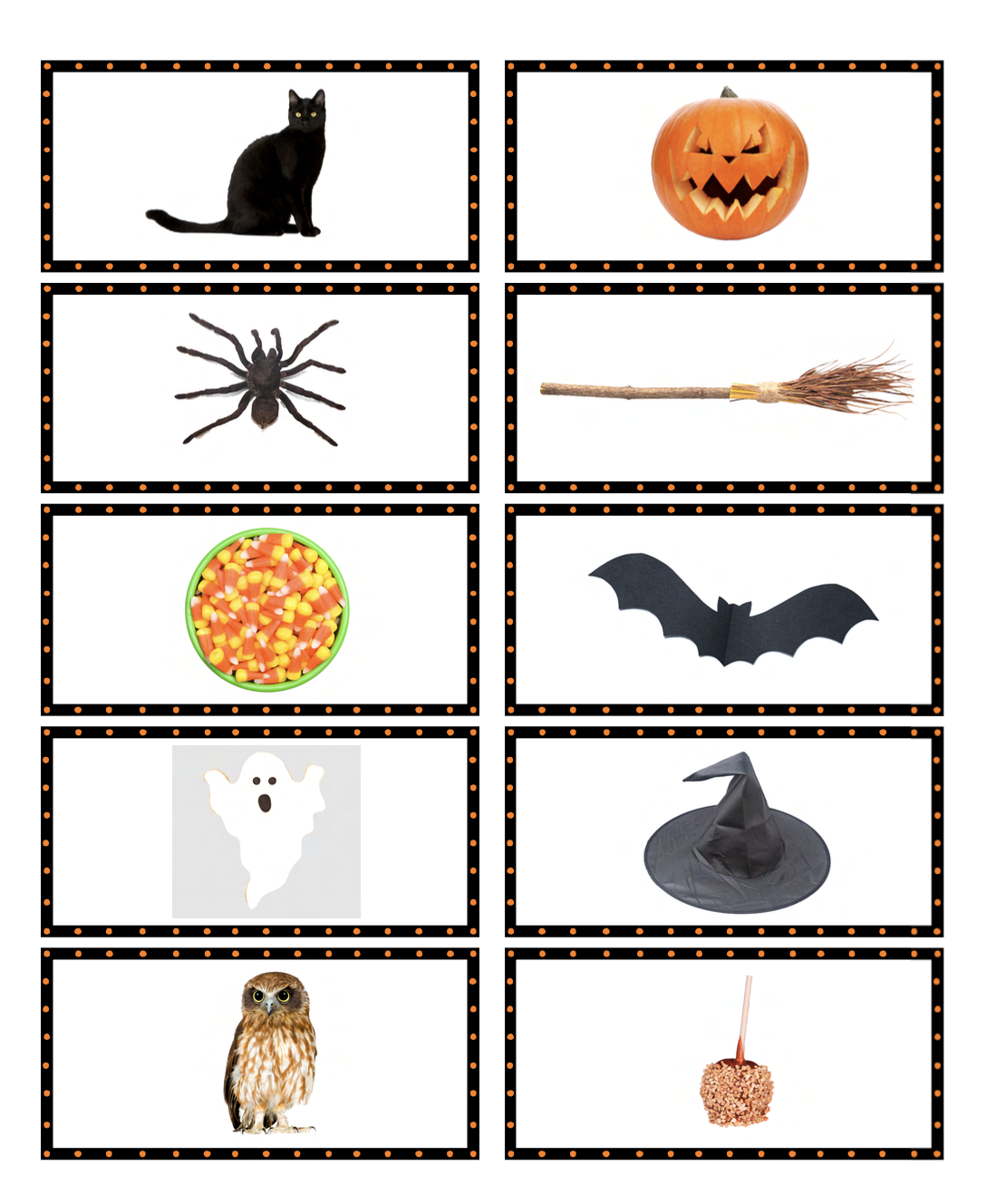 Halloween Charades Card Game (Free Printable)