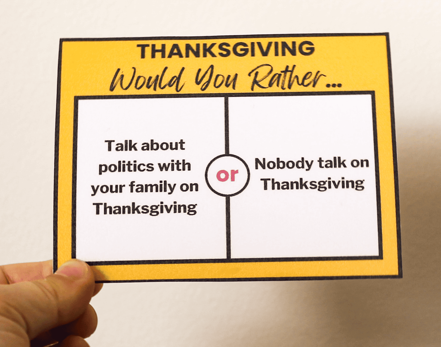 42 Hilarious Thanksgiving Would You Rather Questions To Ask Over ...