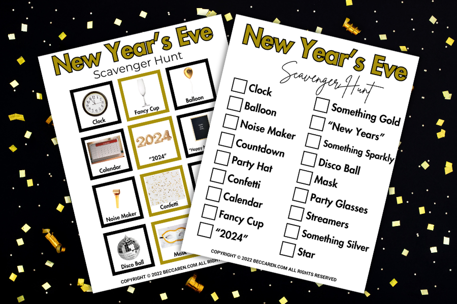 Best New Year's Scavenger Hunt For Kids (Updated For 2025)