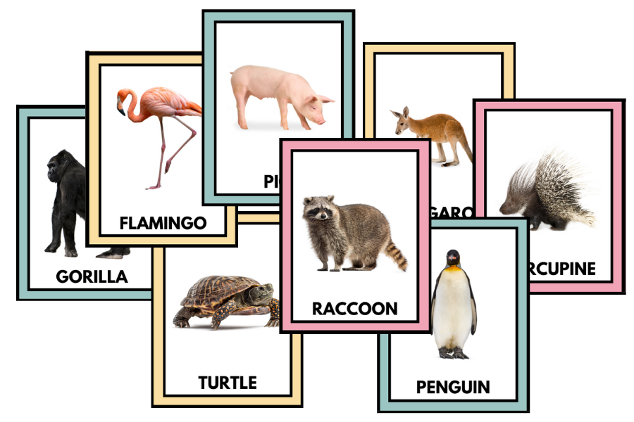 54 FREE Printable Animal Charades Cards