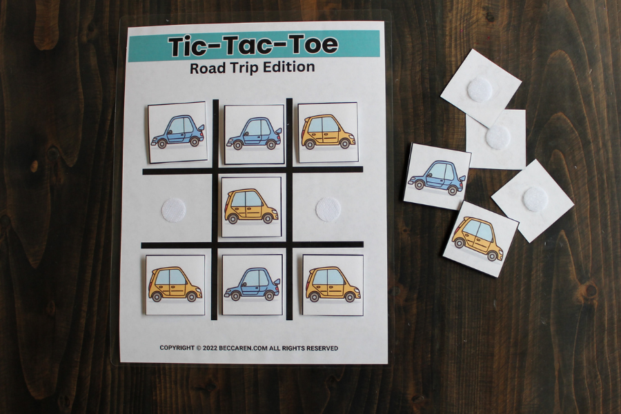 Best Printable Tic Tac Toe Game For Road Trips
