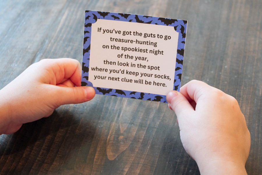 24 Spooky Halloween Scavenger Hunt Clues For A Fun Kid Treasure Hunt ...