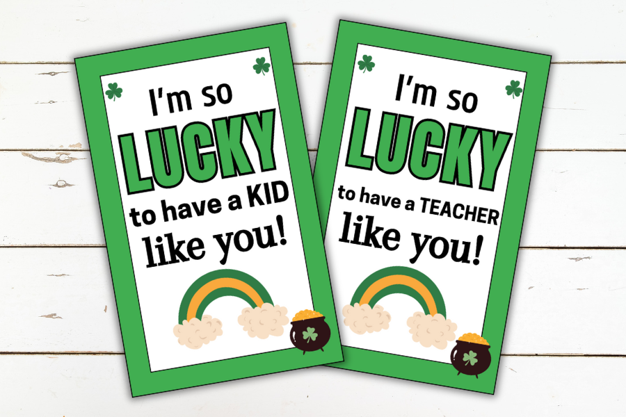 Free St. Patrick's Day Gift Tags - I'm So Lucky To Have You