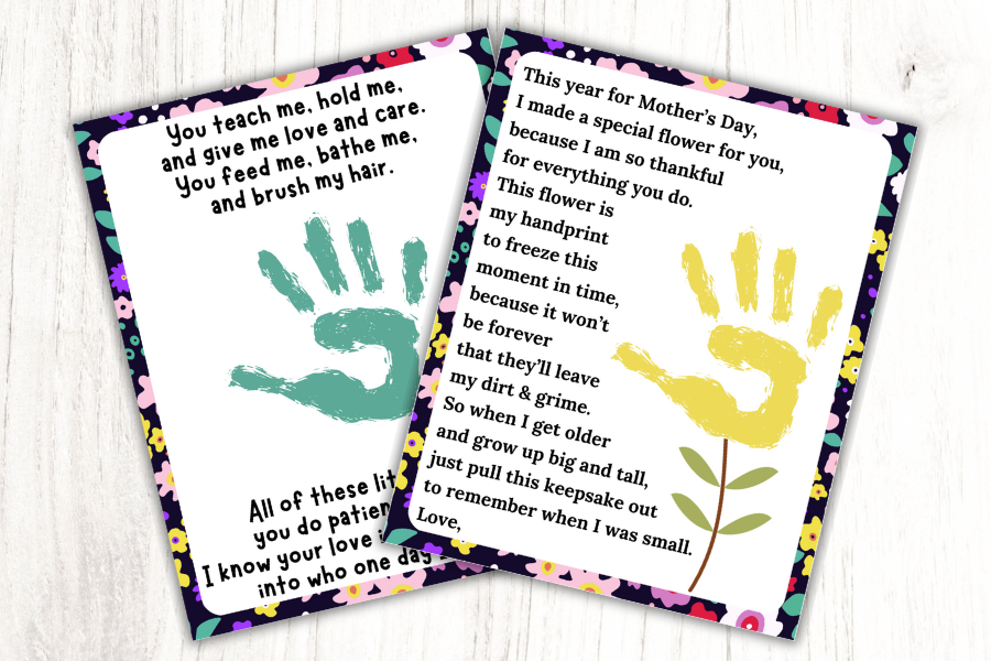Mother's Day Handprint Poem