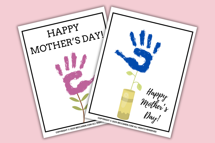 FREE Printable Mother's Day Handprint Craft
