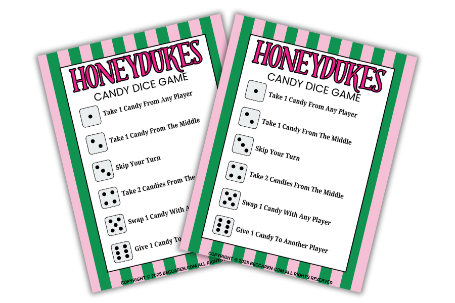 Harry Potter Honeydukes Candy Dice Game