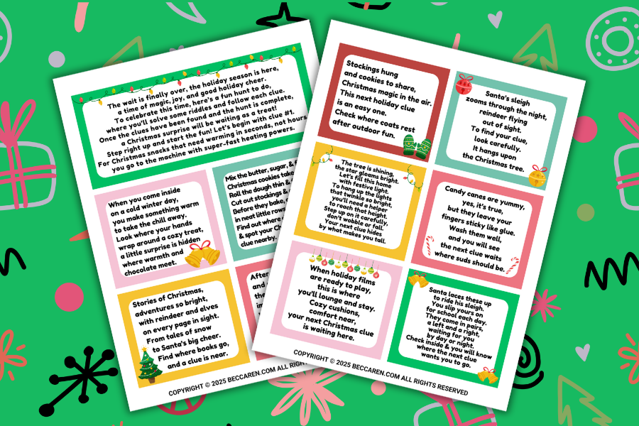 16 Christmas Scavenger Hunt Clues For An Insanely Fun Christmas ...