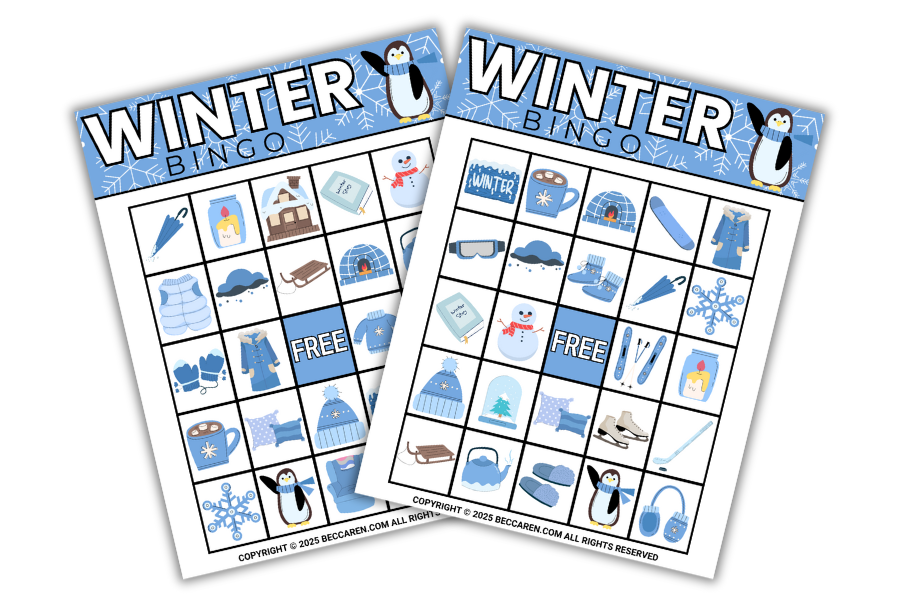 FREE Printable Winter Bingo Game