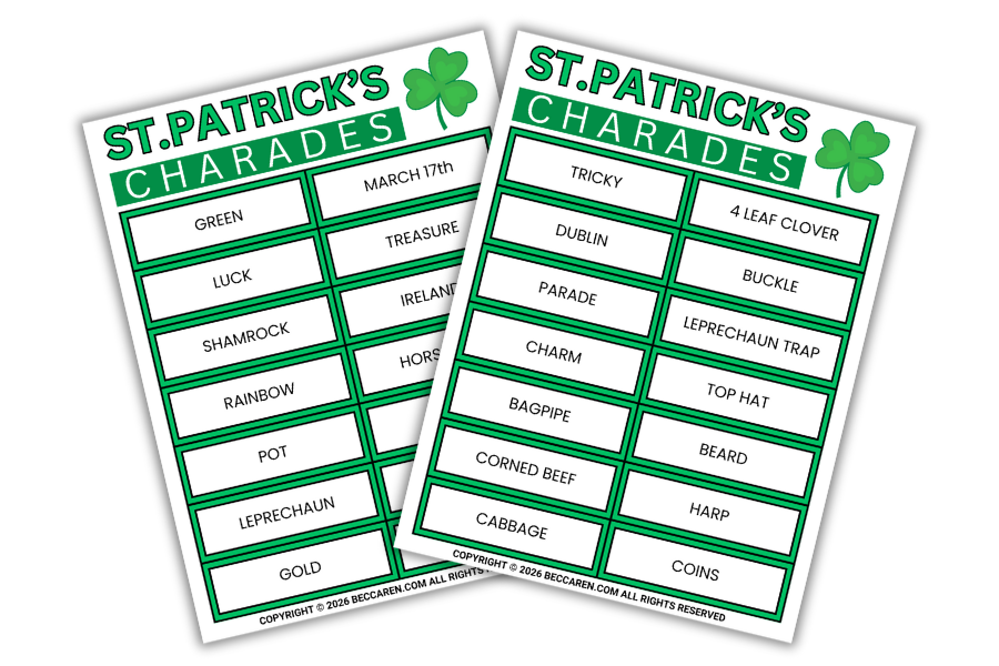 FREE Printable St. Patrick's Day Charades Cards